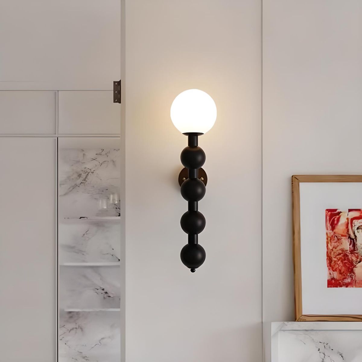 Homwarmy Wall Light Fixtures Contemporary Creative Spherical Wall Light ...