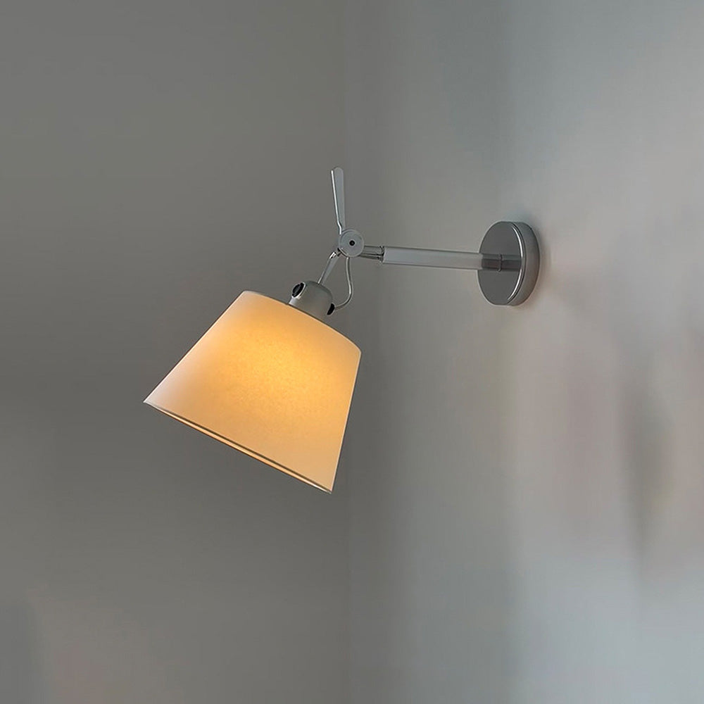 Homwarmy Wall Light Minimalist Fabric White Spotlight Wall Light For ...