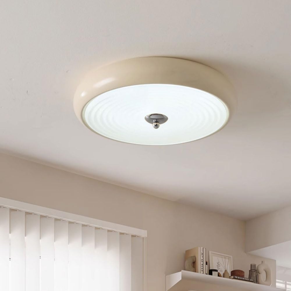 Homwarmy Ceiling Light Modern Flush Mount French Round LED Living Room ...